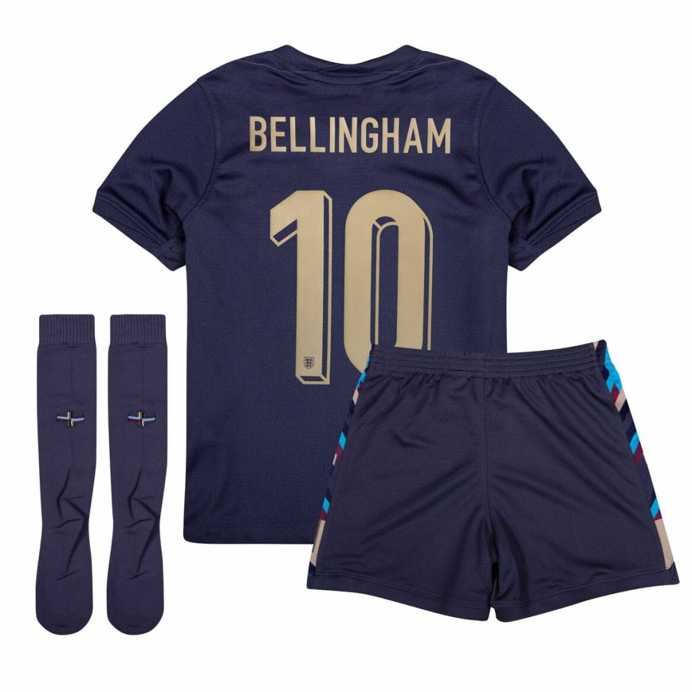 Camiseta de visitante de Inglaterra para niños 2024-2025 Bellingham ...
