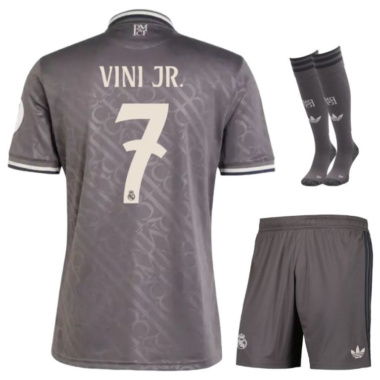 Camiseta Real Madrid Tercera Equipación Infantil 2024 2025 Vini Jr.