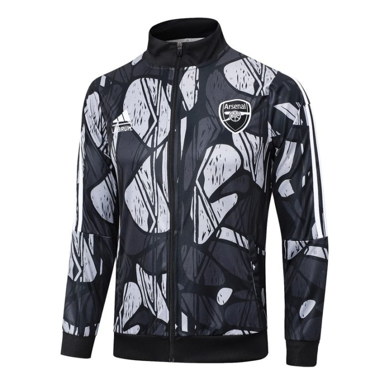 Arsenal Tracksuit Jacket 2024 2025 Black | Foot Star