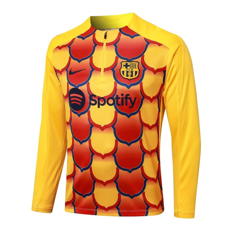 Barca Training Suit 2024 2025 Yellow Red | Foot Star