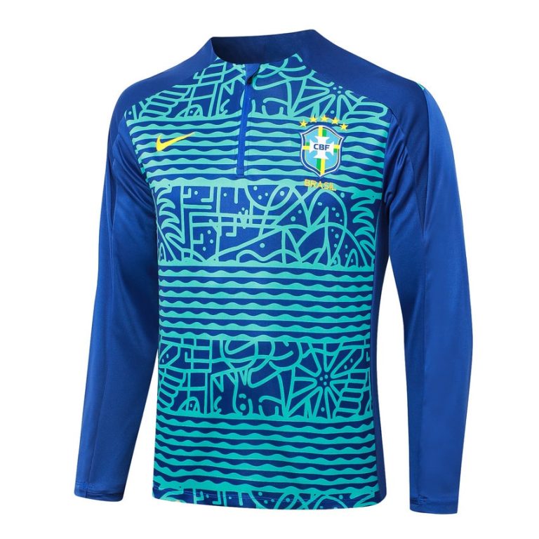 Brazil Training Suit 2024 2025 Blue Pattern | Foot Star