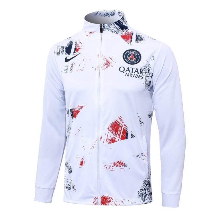 PSG Tracksuit Jacket 2024 2025 White | Foot Star