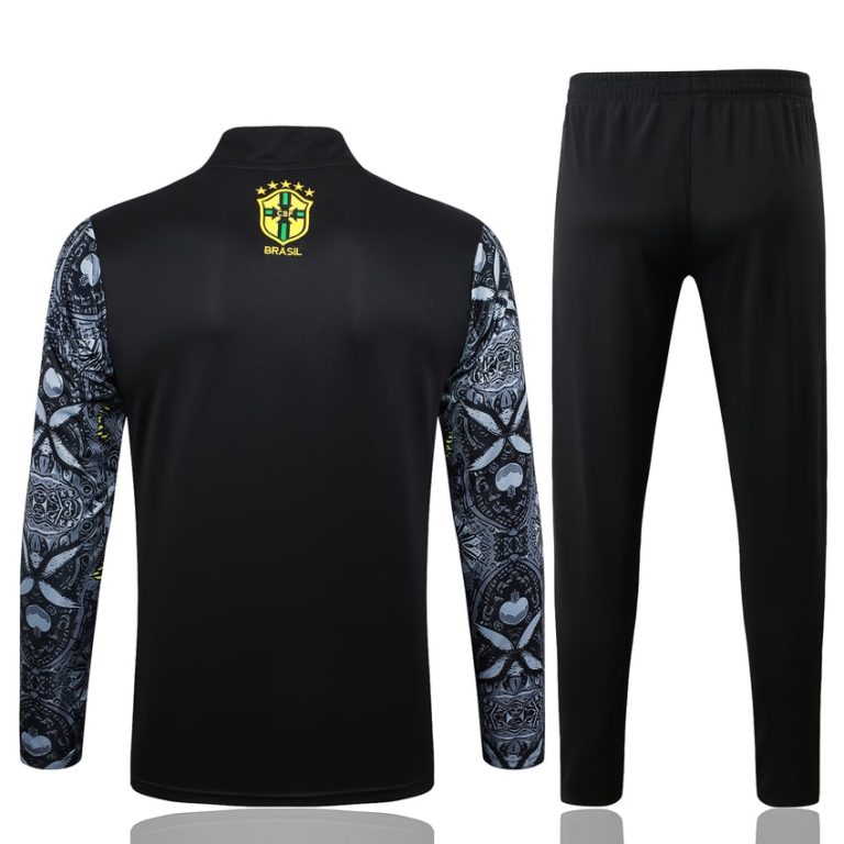 Brazil Training Suit 2024 2025 Grey Pattern | Foot Star