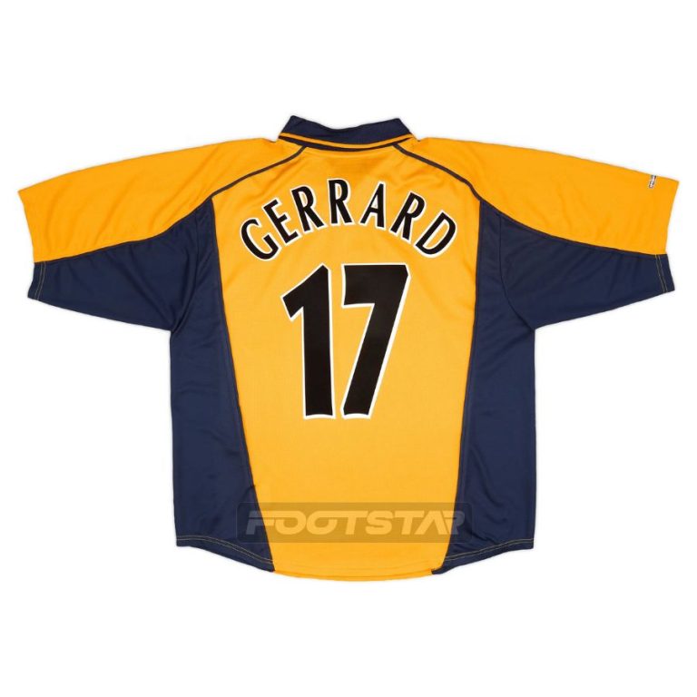 Camiseta de visitante del Liverpool 2000-2001 de Gerrard | Foot Star