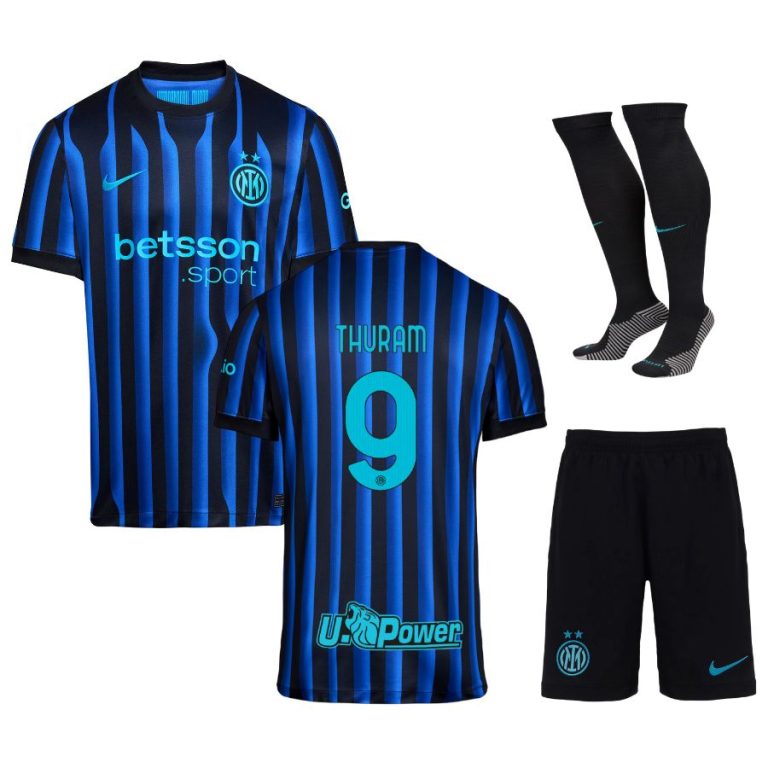 Inter Milan Home Kit Kids Jersey 2025 2026 Thuram | Foot Star