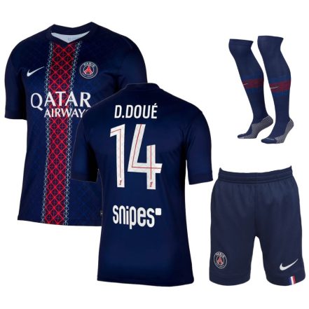 Maillot Kit Enfant PSG Domicile 2025 2026 Désiré Doué | Foot Star