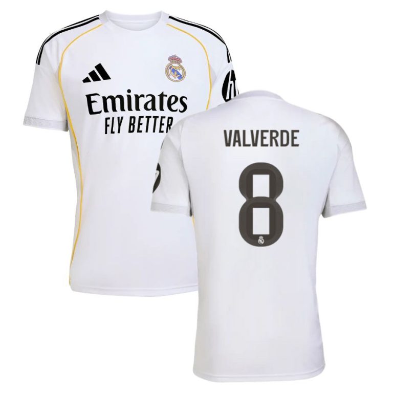 Maillot Real Madrid Domicile 2025 2026 Valverde | Foot Star