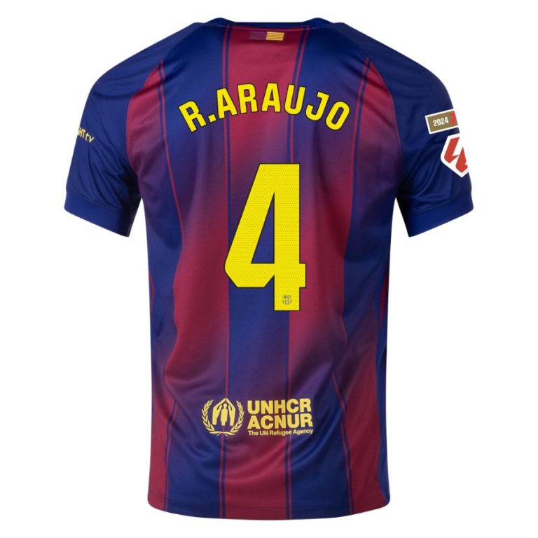 Camiseta Barça Primera 2025 2026 Araujo La Liga | Estrella del pie