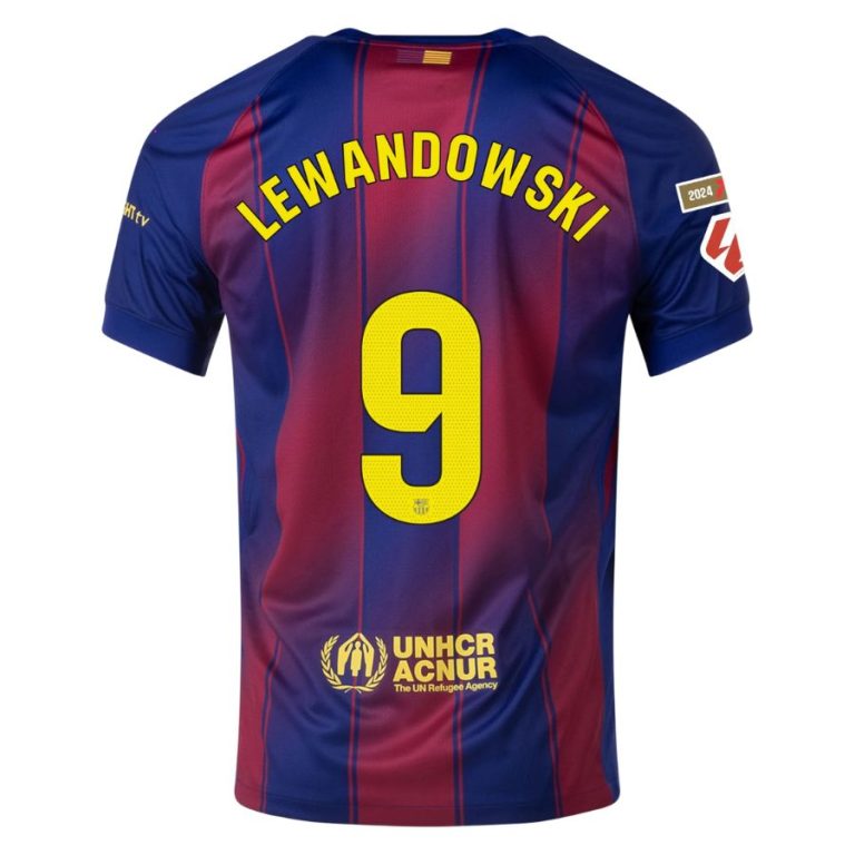 Barca Home Kids Jersey 2025 2026 Lewandowski La Liga | Foot Star