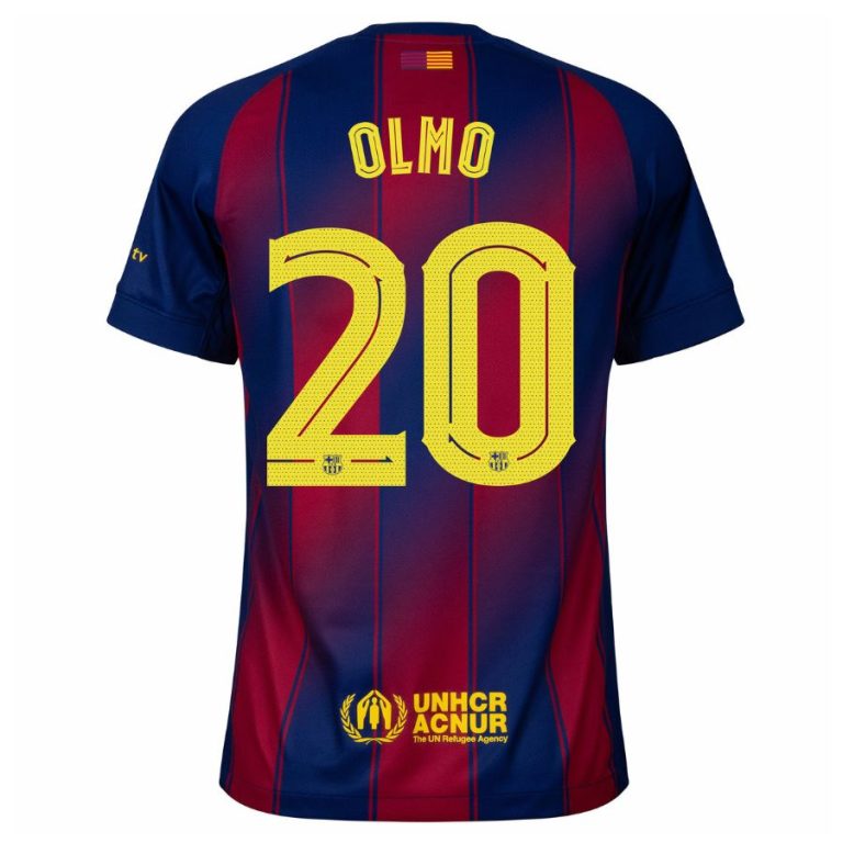 Barca Home Kit Kids Jersey 2025 2026 Olmo