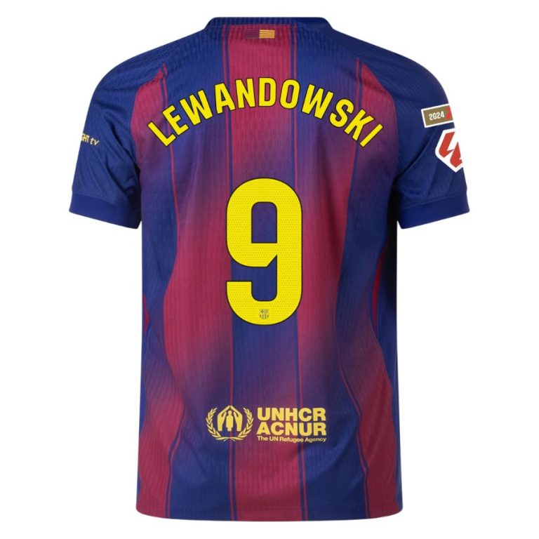 Barca Home Match Shirt 2025 2026 Lewandowski La Liga | Foot Star