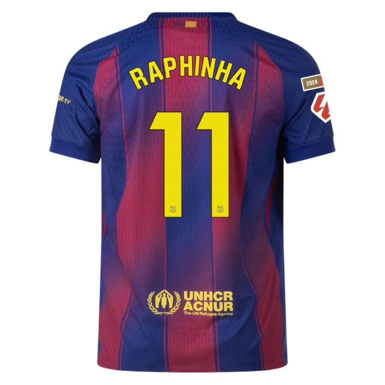 Barca Home Match Shirt 2025 2026 Raphinha La Liga | Foot Star