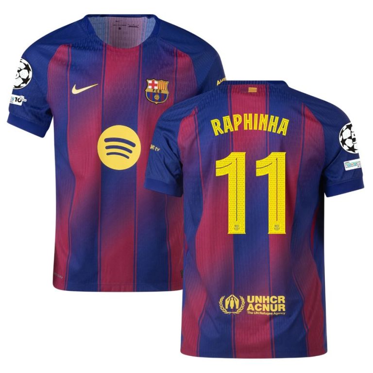 Barca Home Match Shirt 2025 2026 Raphinha UCL | Foot Star