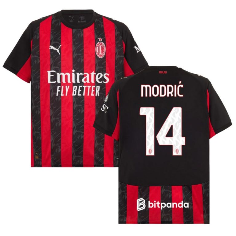 Camiseta local del AC Milan 2025-2026 de Modric | Foot Star