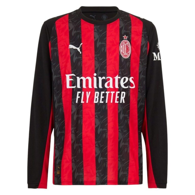 Camiseta de local del AC Milan 2025-2026, manga larga | Foot Star
