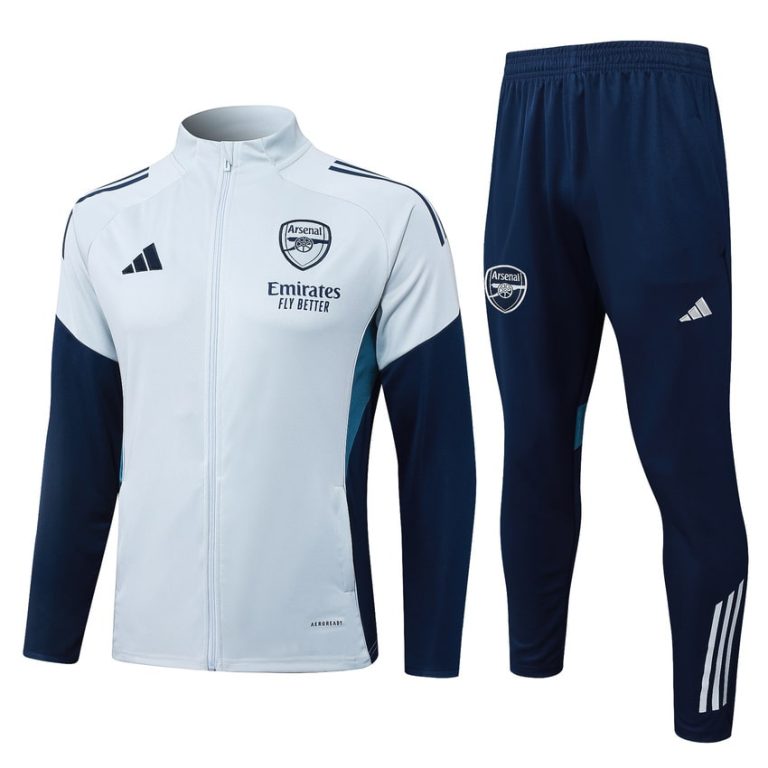 Giacca da tuta Arsenal 2025 2026 bianca blu | Foot Star