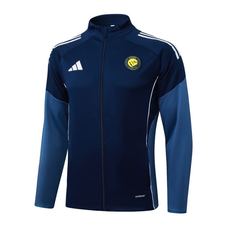 Al Nassr Tracksuit Jacket 2025/2026 Dark Blue | Foot Star