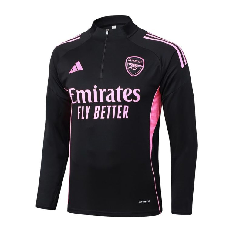 Conjunto de entrenamiento del Arsenal 2025-2026, negro y rosa | Foot Star