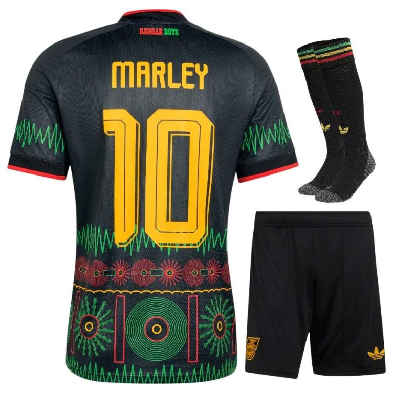 Jamaica 2026 Away Kit for Kids - Bob Marley #10 | Premium Quality
